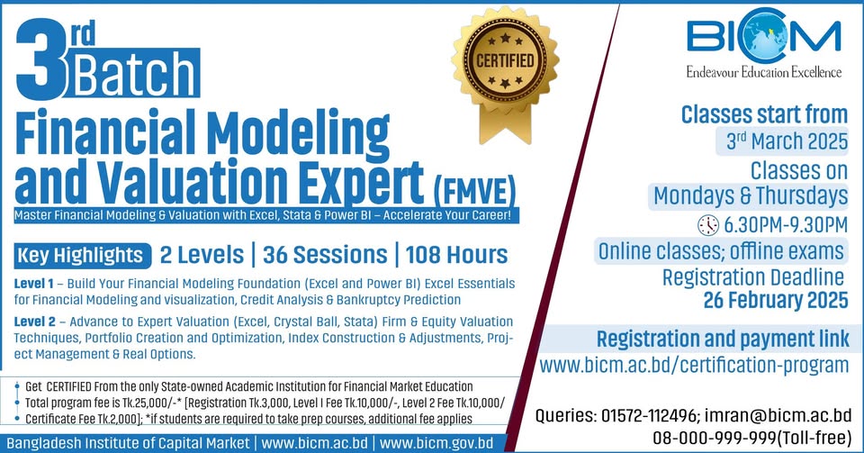 Financial Modeling and Valuation Expert (FMVE) | BICM